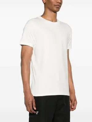 COURREGES Crew-neck Cotton T-shirt - White