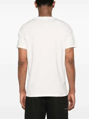 COURREGES Crew-neck Cotton T-shirt - White