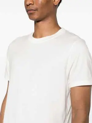 COURREGES Crew-neck Cotton T-shirt - White