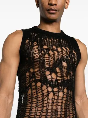 Rick Owens Open-knit Tank Top