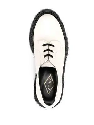 ADIEU PARIS Type 132 Leather Derby Shoes - White