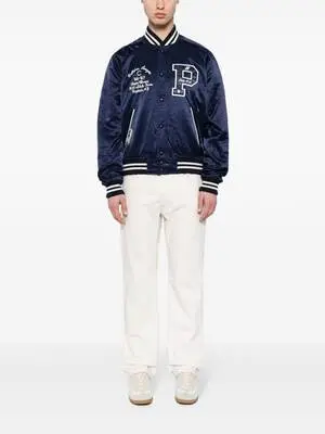 Polo Ralph Lauren Logo-appliqué Satin Bomber Jacket