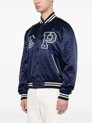 Polo Ralph Lauren Logo-appliqué Satin Bomber Jacket