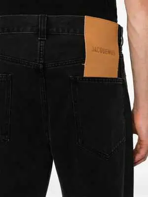 Jacquemus Le De Nîmes Straight-leg Jeans - Black