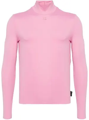 COURREGES Logo-appliqué Top