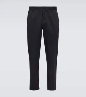 Dolce & Gabbana Cotton-blend Suit Trousers - Blue