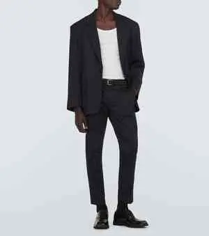Dolce & Gabbana Cotton-blend Suit Trousers - Blue
