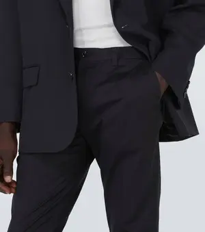 Dolce & Gabbana Cotton-blend Suit Trousers - Blue