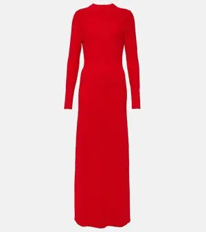 Proenza Schouler Lara Cutout Bouclé Maxi Dress - Red