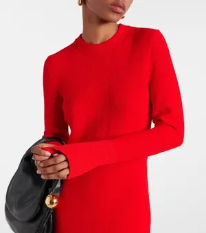 Proenza Schouler Lara Cutout Bouclé Maxi Dress - Red