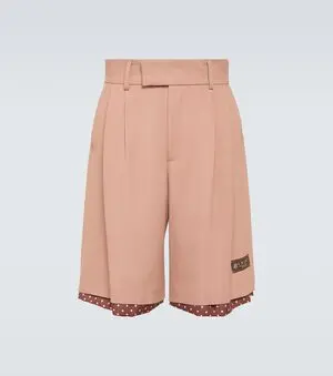 Amiri Layered High-rise Shorts - Pink