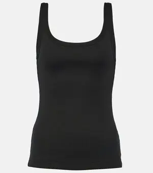 Dolce & Gabbana Ribbed Cotton Tank Top - Black