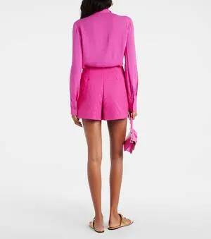 Valentino Garavani Vlogo Cotton-blend Shorts