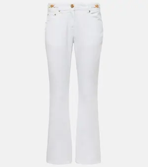Versace Embellished Flared Jeans