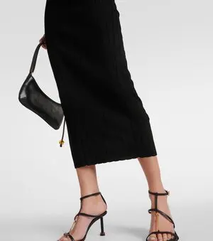 Jacquemus La Robe Sierra Midi Dress - Black
