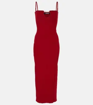 Jacquemus La Robe Sierra Midi Dress - Red