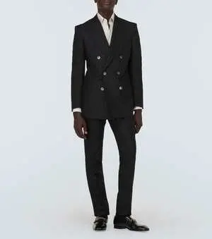 TOM FORD Atticus Striped Mohair-blend Jacquard Blazer