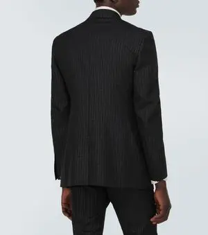 TOM FORD Atticus Striped Mohair-blend Jacquard Blazer
