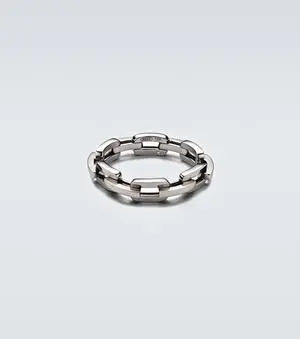 Shay Jewelry Deco Mini 18kt White Gold Ring - Silver