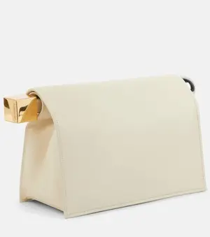 Jacquemus La Pochette Rond Carré Leather Clutch