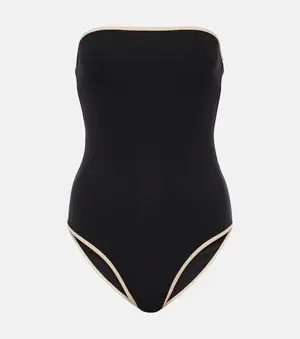 TOTEME Strapless Jersey Swimsuit