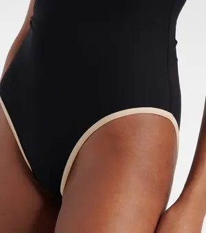 TOTEME Strapless Jersey Swimsuit - Black
