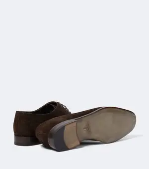 Manolo Blahnik Witney Suede Brogues - Brown