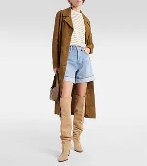 AGOLDE Dame High-rise Denim Shorts - Blue