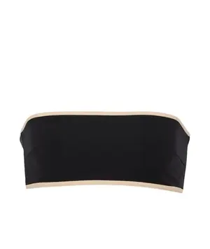 TOTEME Bandeau Bikini Top - Black