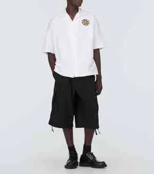 Kenzo Virgin Wool Cargo Shorts