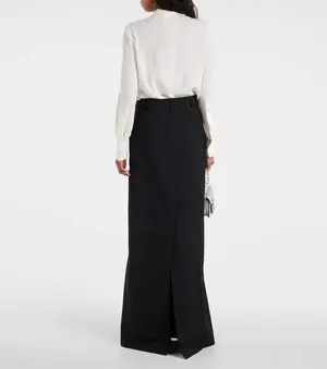 Valentino Garavani Wool-blend Maxi Skirt
