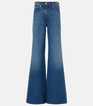 Versace Medusa '95 High-rise Flared Jeans - Blue