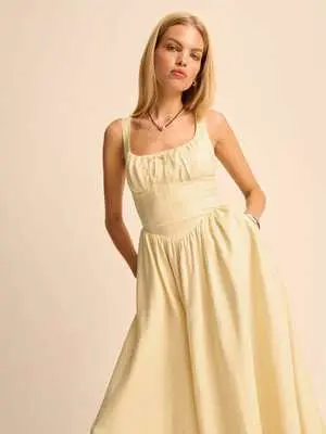 Yellow Linen Dresses