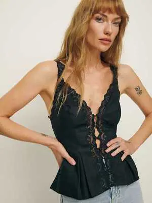 REFORMATION Josefina Linen Top