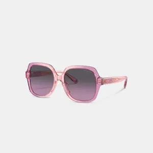 COACH Ombré Oversized Square Sunglasses - Pink Purple Gradient