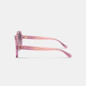 COACH Ombré Oversized Square Sunglasses - Pink Purple Gradient
