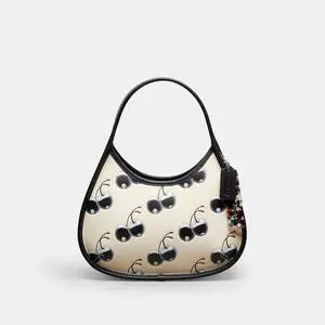 COACHTOPIA Ergo Shoulder Bag In Leather With Cherry Print