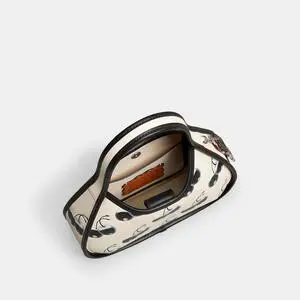 COACHTOPIA Ergo Shoulder Bag In Leather With Cherry Print