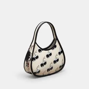 COACHTOPIA Ergo Shoulder Bag In Leather With Cherry Print