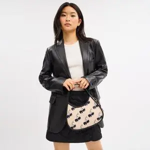 COACHTOPIA Ergo Shoulder Bag In Leather With Cherry Print