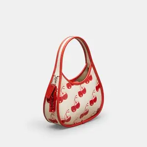 COACHTOPIA Ergo Shoulder Bag In Leather With Cherry Print