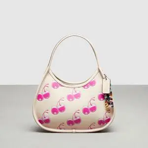 COACHTOPIA Ergo Shoulder Bag In Leather With Cherry Print
