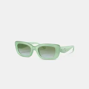 COACH C Hardware Narrow Rectangle Sunglasses - Mint