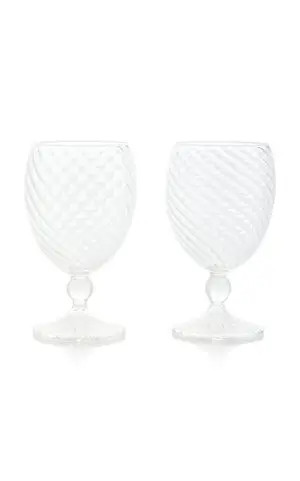 MODA DOMUS Nucleo Set-of-two Water Glasses - Clear