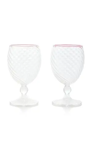 MODA DOMUS Nucleo Set-of-two Water Glasses - Pink
