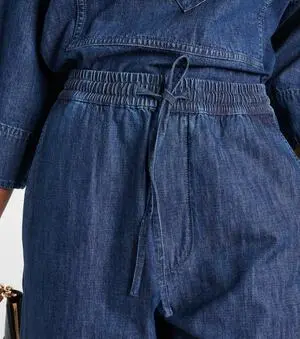 Valentino Garavani Vgold Wide-leg Cargo Jeans