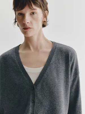 LISA YANG The Abby Cashmere Cardigan - Graphite