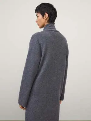 LISA YANG Amie Knitted Cashmere Coat - Graphite