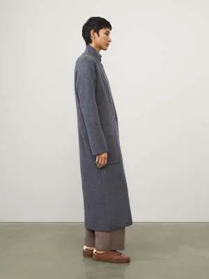 LISA YANG Amie Knitted Cashmere Coat - Graphite