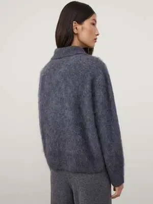 LISA YANG Kerry Open Collar Sweater - Brushed